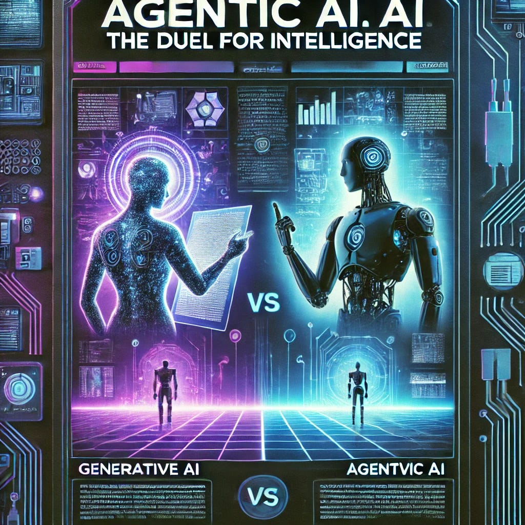 Agentic AI vs. Generative AI. What’s the Difference and Why It… | by Zaina Haider | GoPenAI