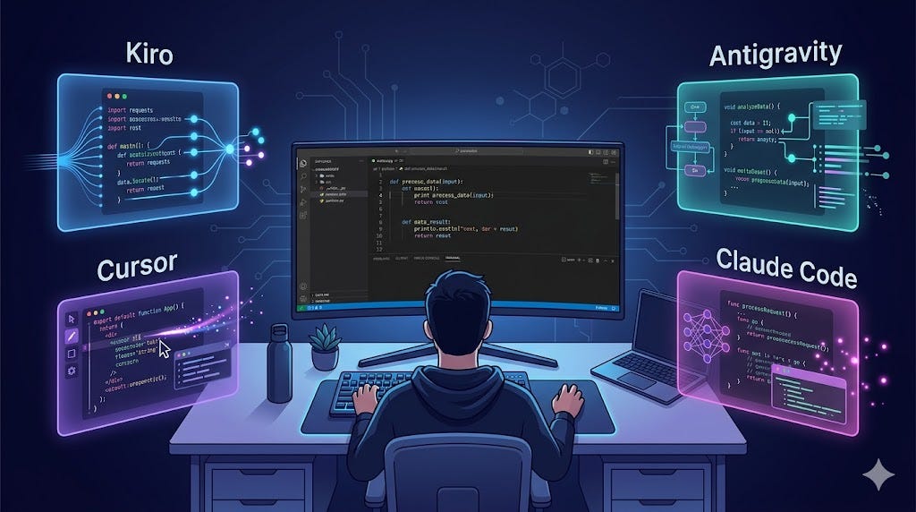 Kiro vs Cursor vs Antigravity vs Claude Code: Which AI IDE Belongs in ...
