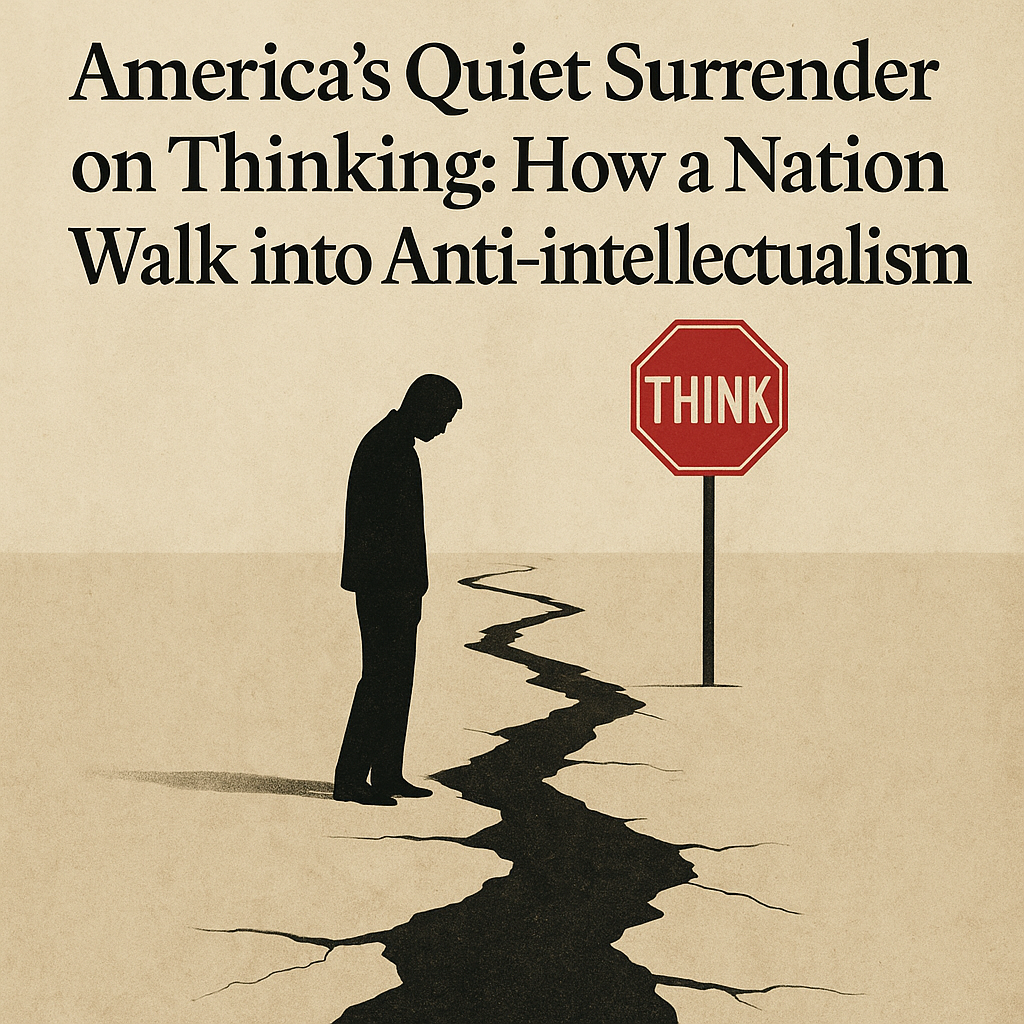 Anti-Intellectualism on the Rise: America’s Quiet Surrender on Thinking ...
