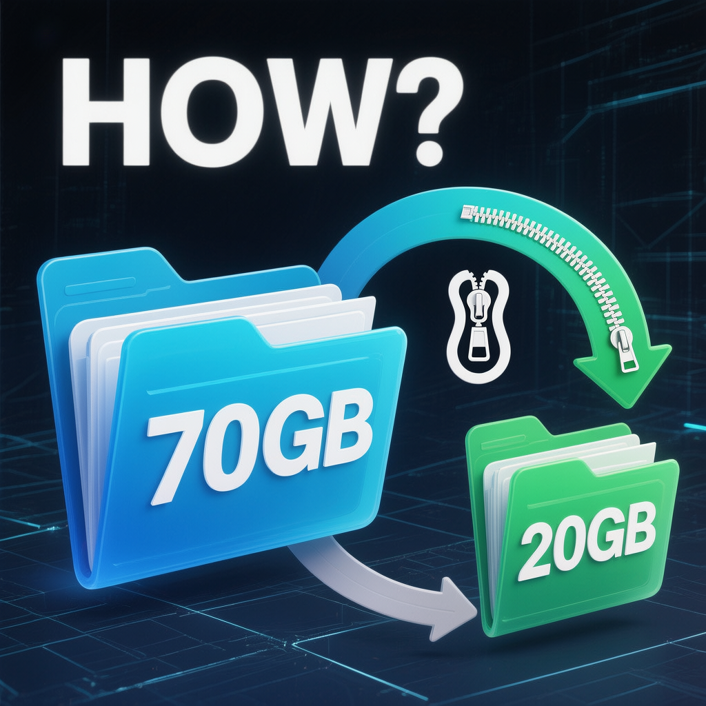 How Does a 70GB File Become 20GB When Zipped? (And Magically Return to ...