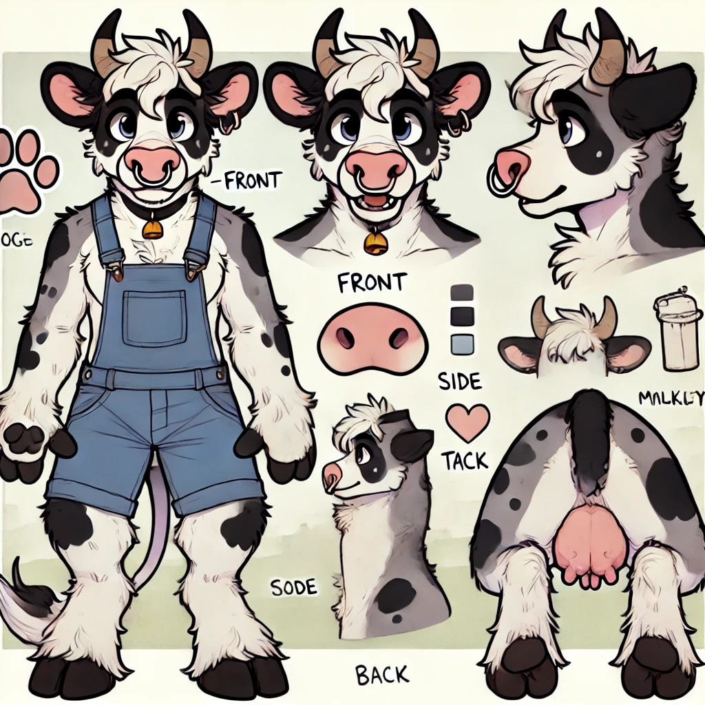 Creating Your Cow Fursona Ref Sheet: A Fun, Rambly Guide | by Furry Reference Sheet | Medium