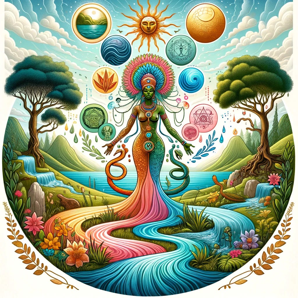 “Orisha Abata: A Tapestry of Colors, Elements, and Spirituality | by ...