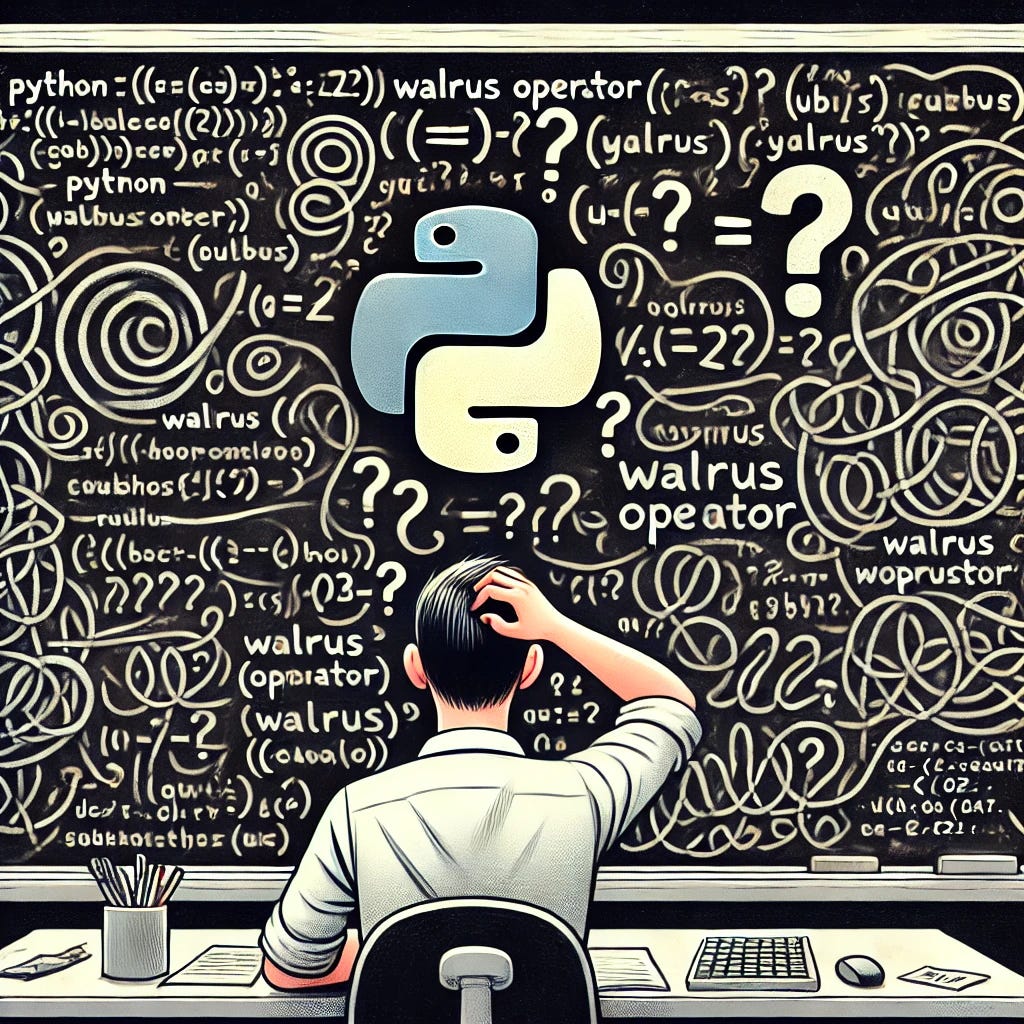 Why Walrus Operator is Nothing More Than a Mess!!! | by Kiran Maan | Python in Plain English