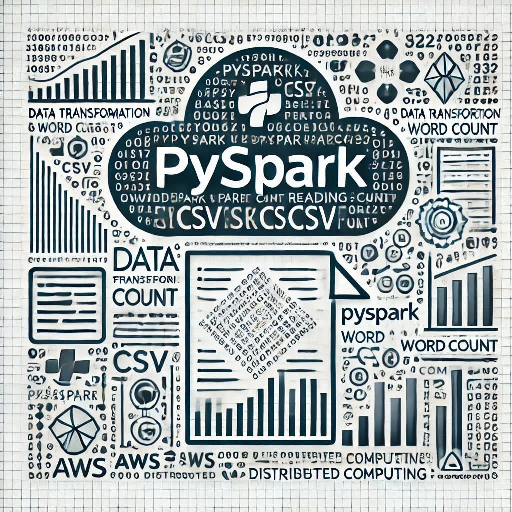 PySpark Word Count program that reads data from a CSV file | by Rahul Sounder | Medium