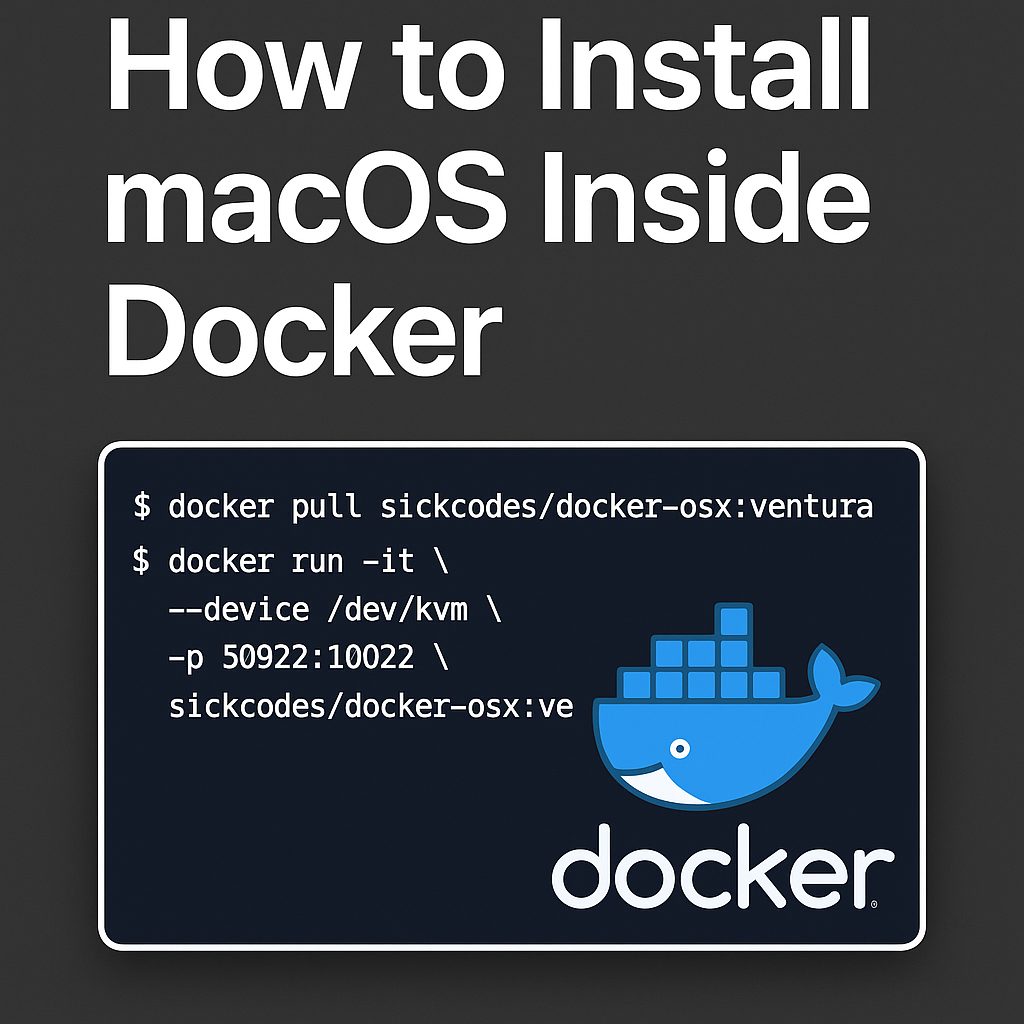 🚀 How to Run macOS Inside Docker: A Practical Guide | by Taha Ex | Medium