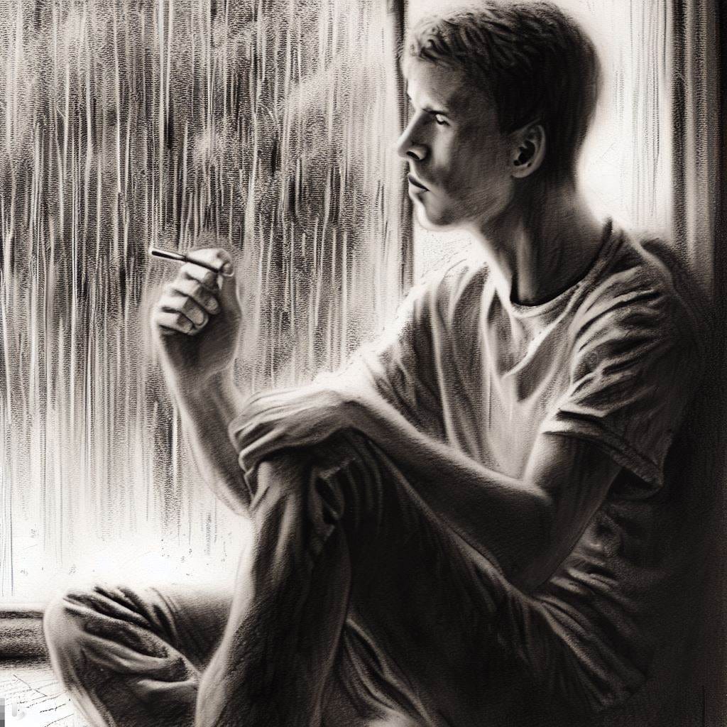 Smoking by the window. Hiding my tears in the rain | by Arsal Abbas ...
