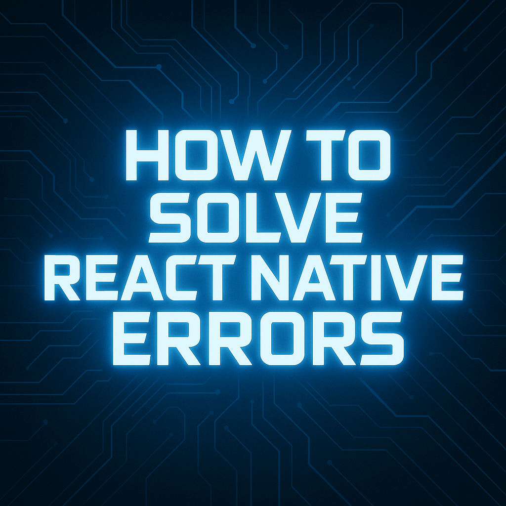 How to Solve React Native Errors: A Complete Guide for Beginners and Developers | by Hemanth KV ...