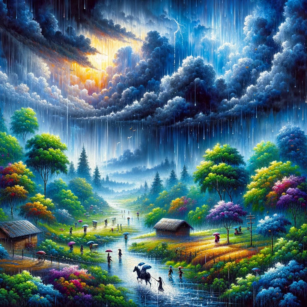 Haiku — 0046: Rain. The two sides of experiencing a rainy… | by Aswath | Haiku By Day | Medium