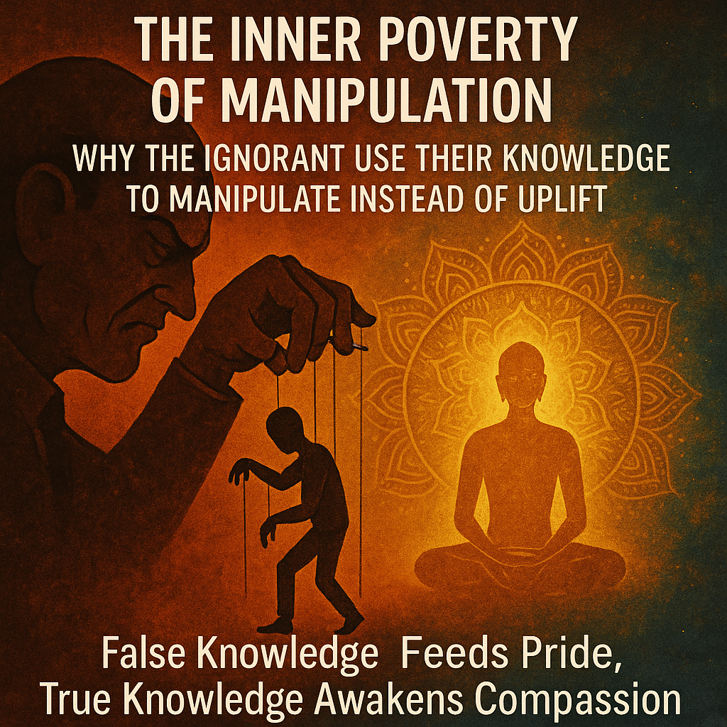 The Inner Poverty of Manipulation — Why the Ignorant Use Their Knowledge to Manipulate Instead ...