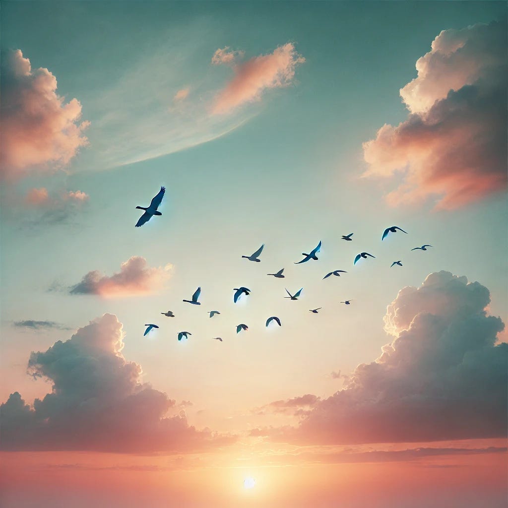 Birds of the Flock Fly Together. Does this title make you recall flocks… | by Syeda Gul-e-Zehra ...