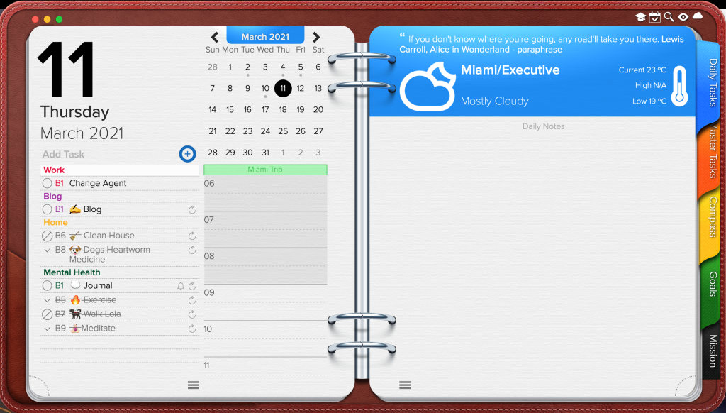 How I use Opus One to Plan my Life: My Daily and Weekly Planning ...