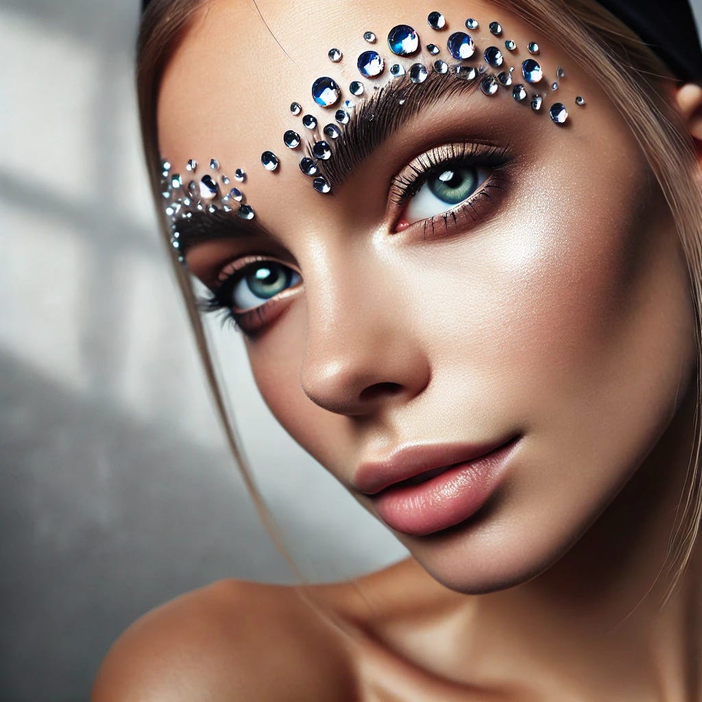 💖 Bedazzled Brows Selfie: Sparkle and Shine 💖 | by Aardvark Infinity ...