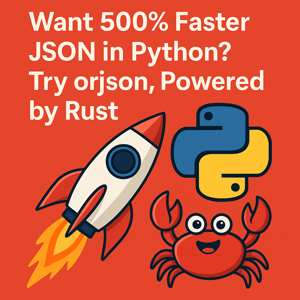 Want 500% Faster JSON in Python? Try orjson, Powered by Rust | by Jaume Boguñá | CodeElevation ...