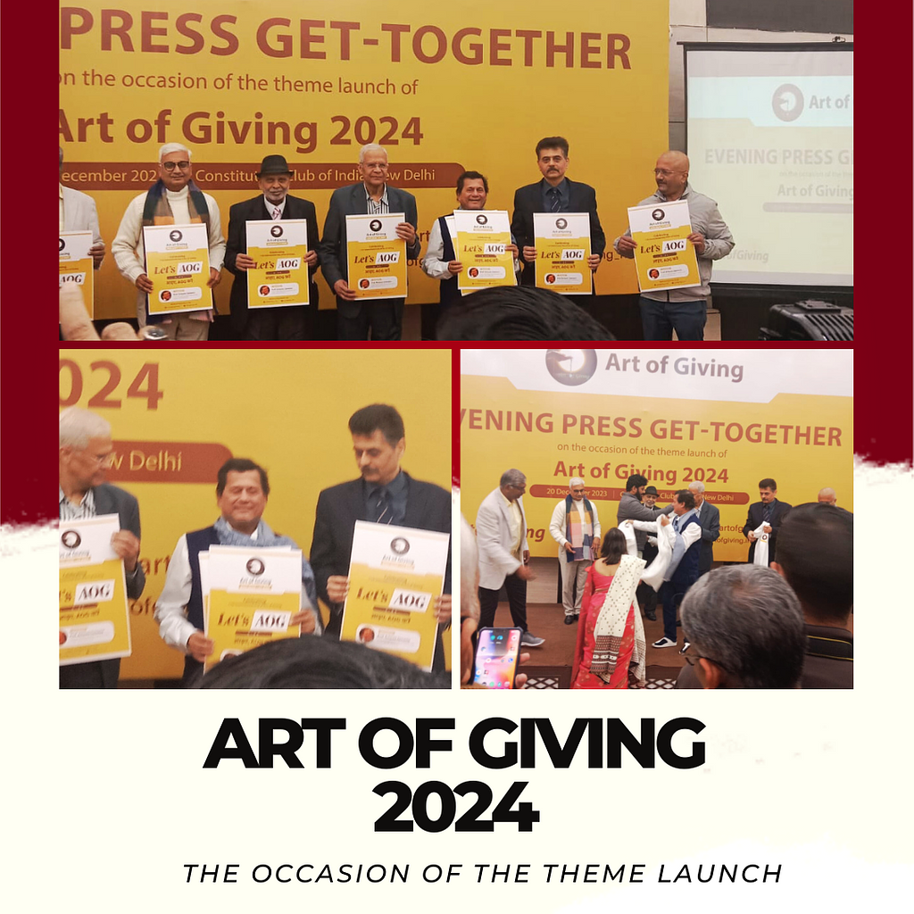 Celebrating the Art of Giving- Theme Let’s AOG Launched by Dr. Achyuta ...