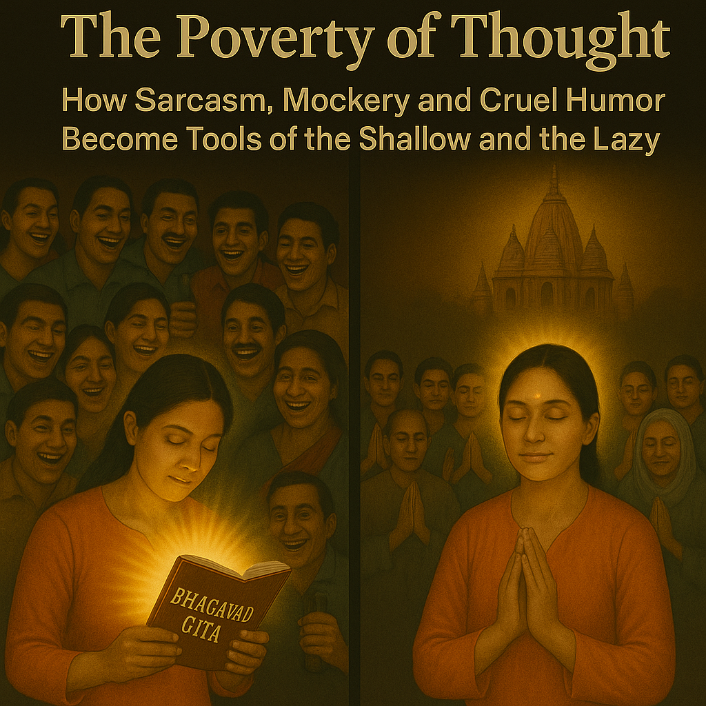 The Poverty of Thought — How Sarcasm, Mockery and Cruel Humor Become ...