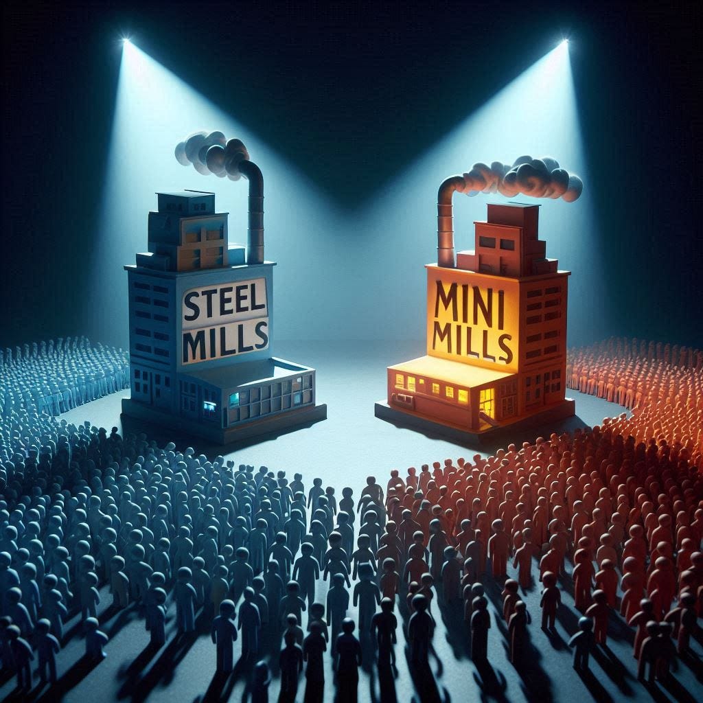 Integrated Steel Mills vs. Mini Mills: Demand-Side Disruption | by ...