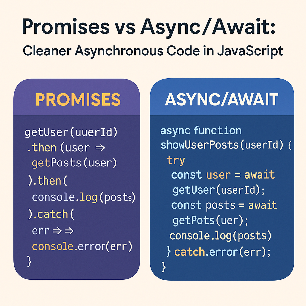 Promises Vs Asyncawait Cleaner Asynchronous Code In Javascript By 5769