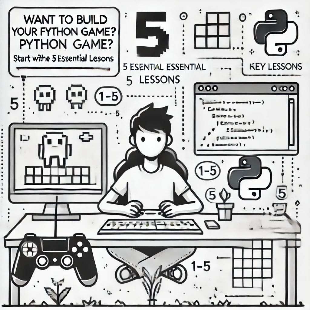 Want to Build Your First Python Game? Start With These 5 Essential Lessons | by Guo Ming | Mar ...