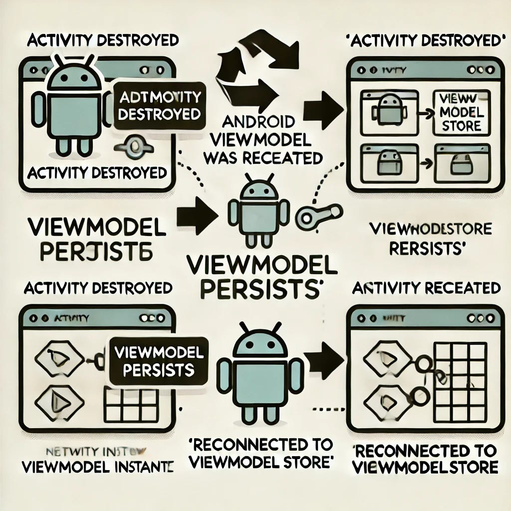 How Does ViewModel “Know” the UI Was Recreated? | by Sandeep Kella | Medium