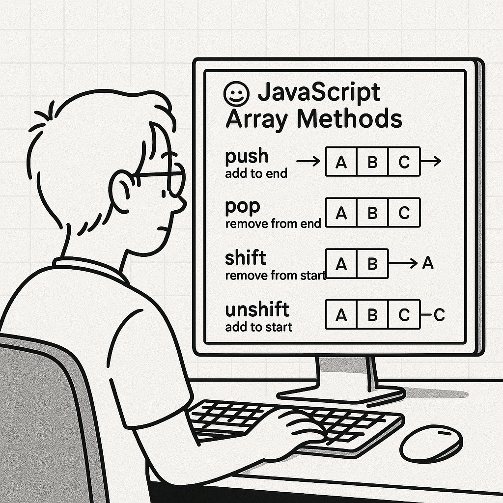 How I Finally Understood push, pop, shift, and unshift methods in JavaScript | by Guo Ming | Medium