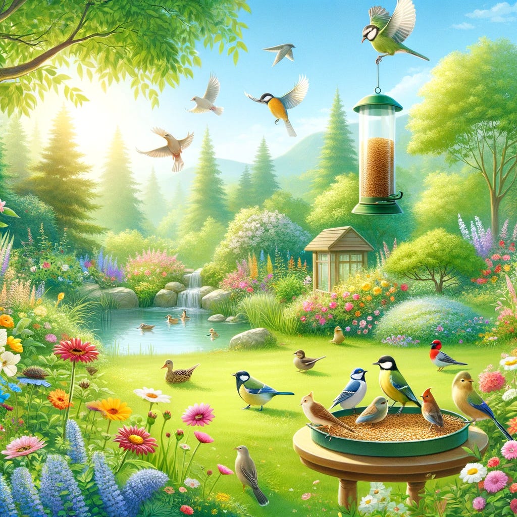 Spread the Joy: Feeding Birds in the Garden for a Happier Home | by ...