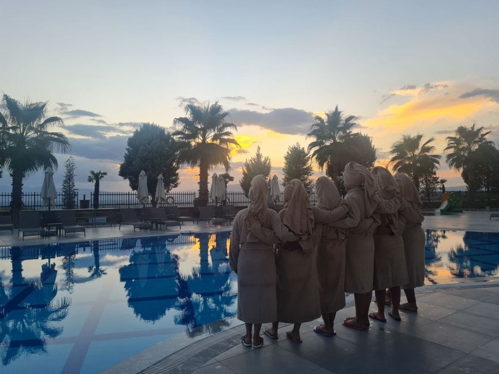 Lights, Camera, Squad Goals!. 4 years of planning. 7 women aged 40 ...