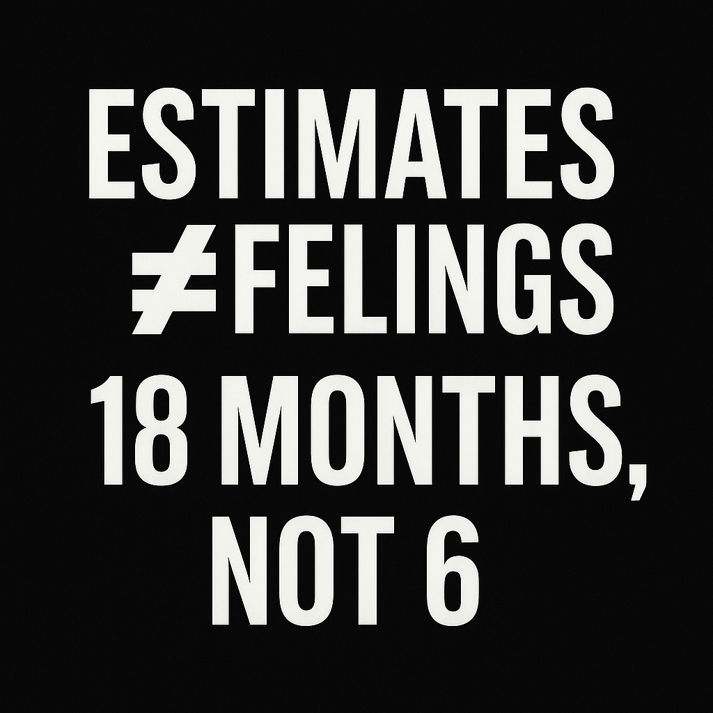 Agile lesson #27: Estimates never predict the future, but here’s how I ...