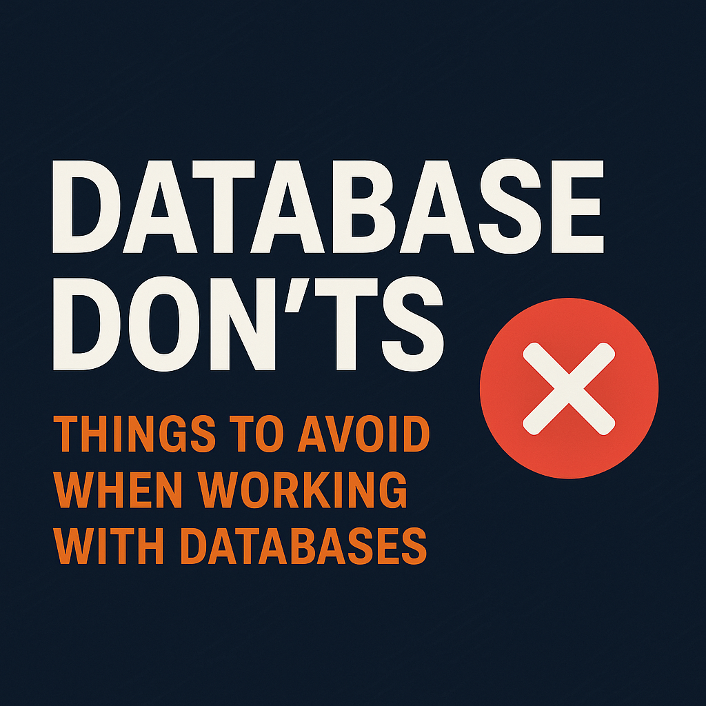 Database Best Practices and Common Pitfalls | by Malith Dilshan | Level ...