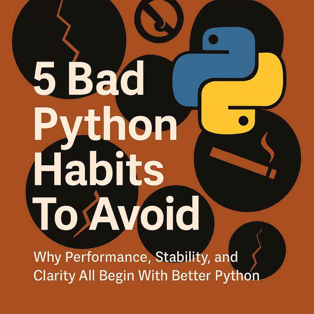 5 Bad Python Habits To Avoid. Why Performance, Stability, and Clarity… | by Jaume Boguñá ...