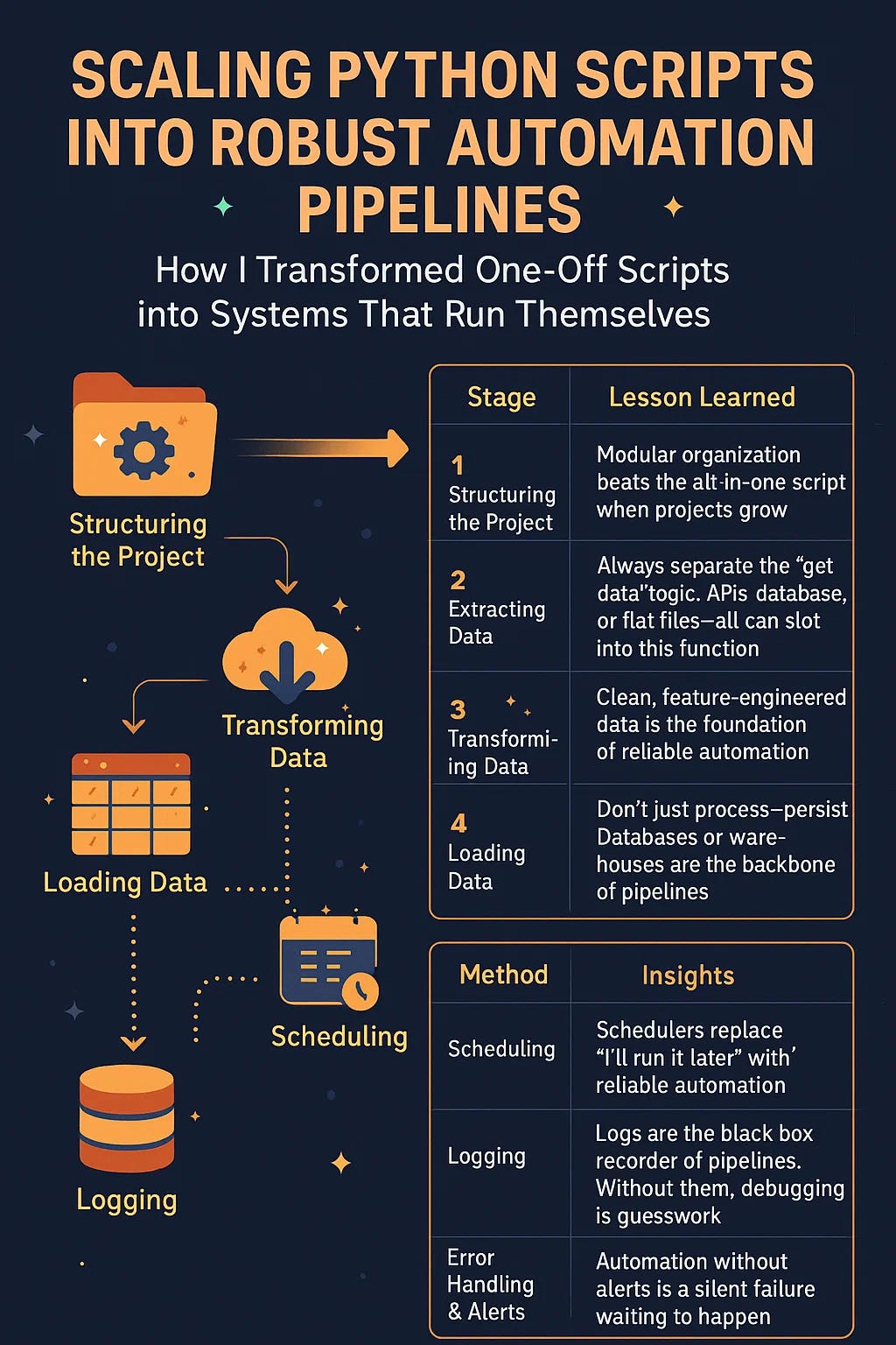 Scaling Python Scripts into Robust Automation Pipelines | by Zamina Zainab | CodeToDeploy : The ...