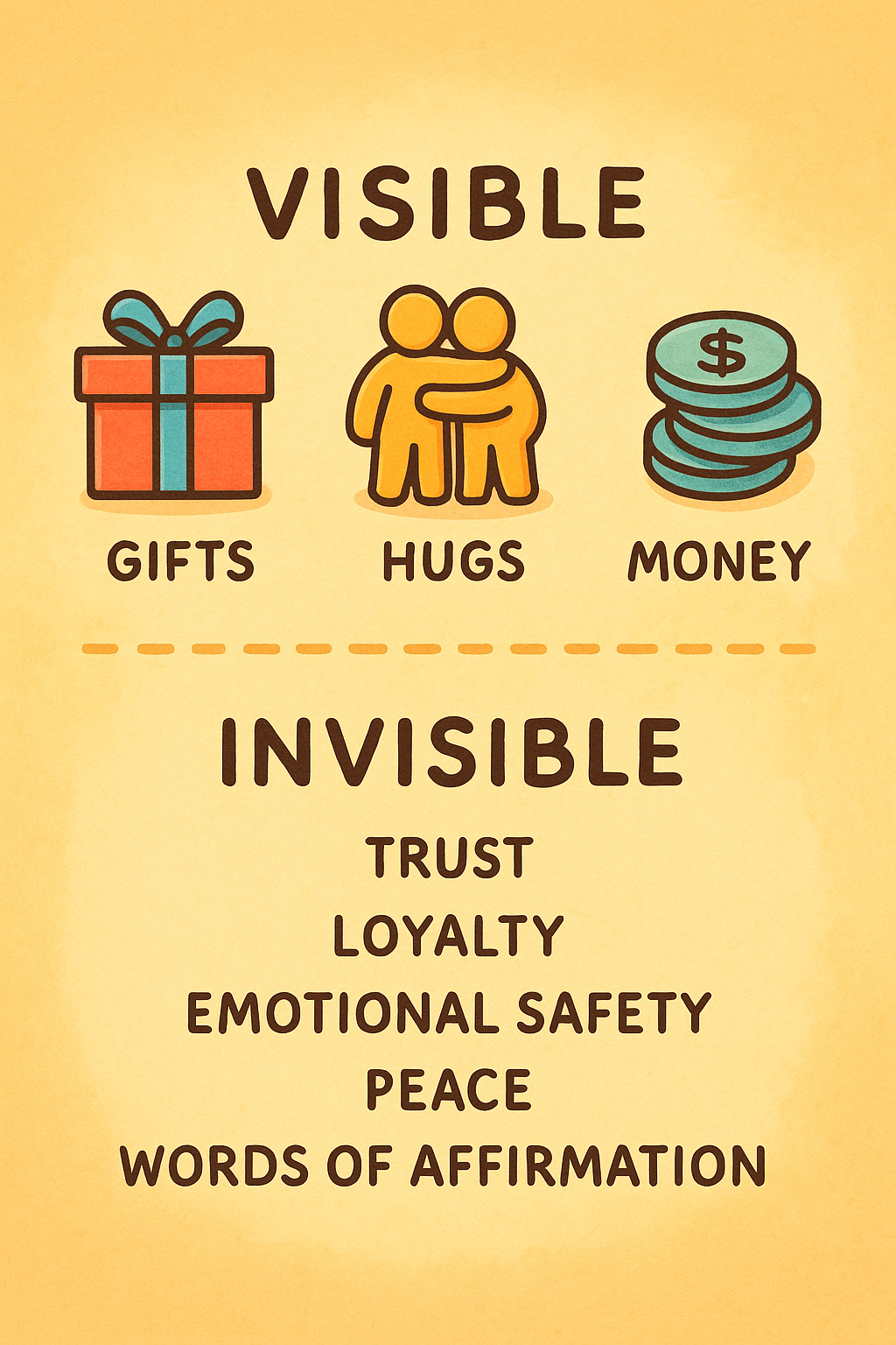 Invisible vs Visible Values: The Two Legs Every Relationship Needs | by ...