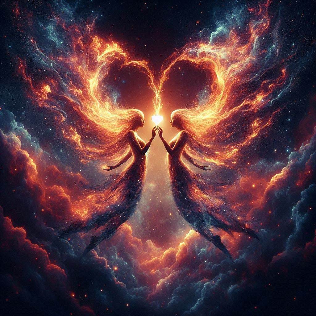 Twin Flame Soul Connection. The concept of a twin flame soul… | by ...
