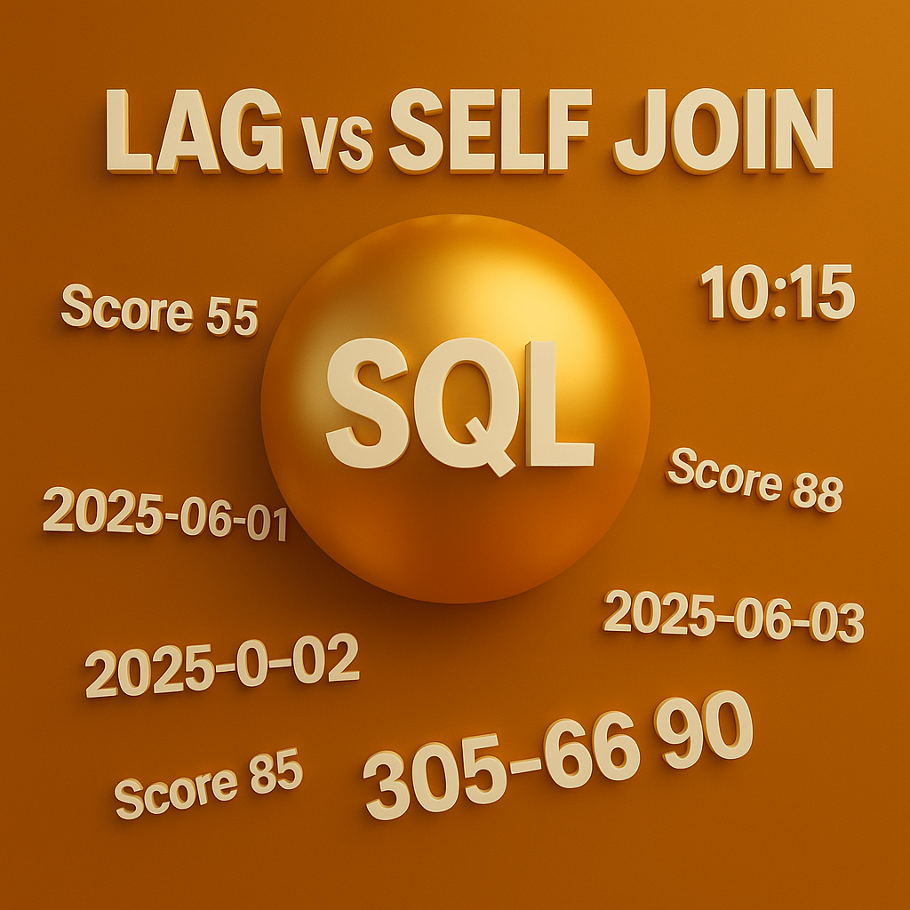Understanding SQL’s LAG() Function Vs Self-Join Approach. | by Radwan Salameh | Medium