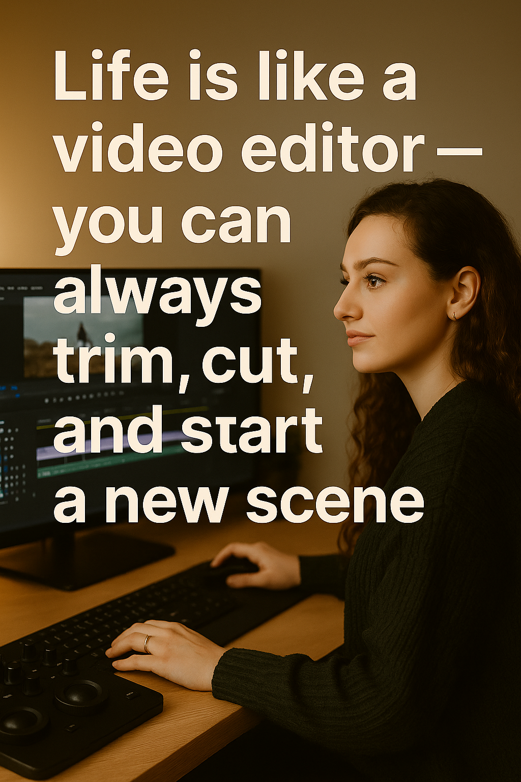 Life Is Like a Video Editor — You Can Always Trim, Cut, and Start a New ...