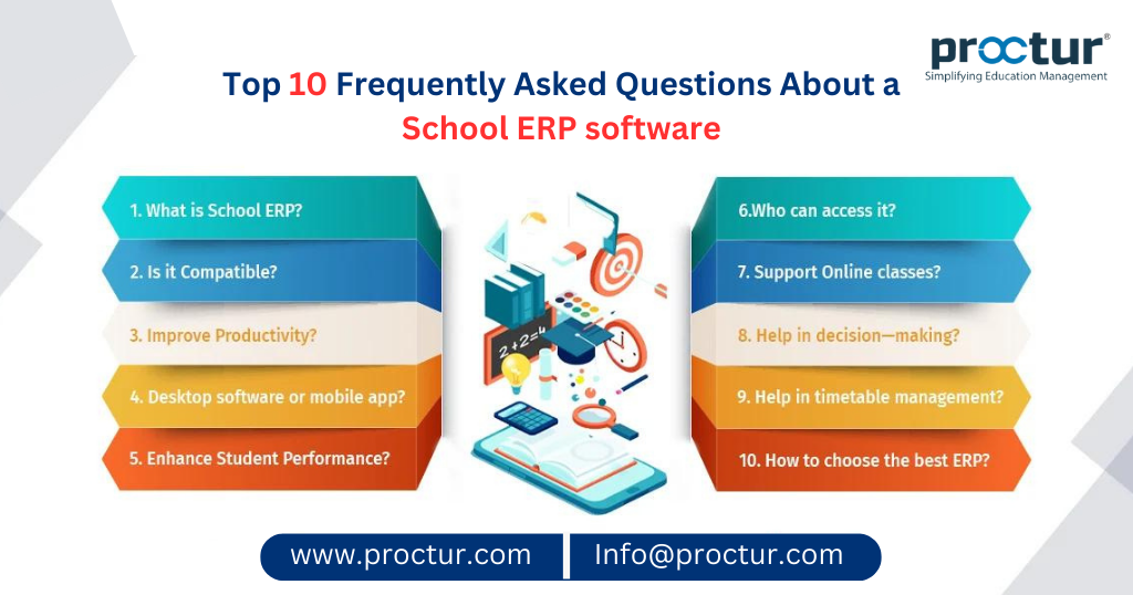 Top 10 Frequently Asked Questions About a School ERP software | Proctur ...