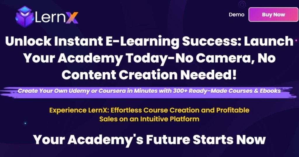 LernX Review — Create your own Udemy or Coursera-like platform | by ...