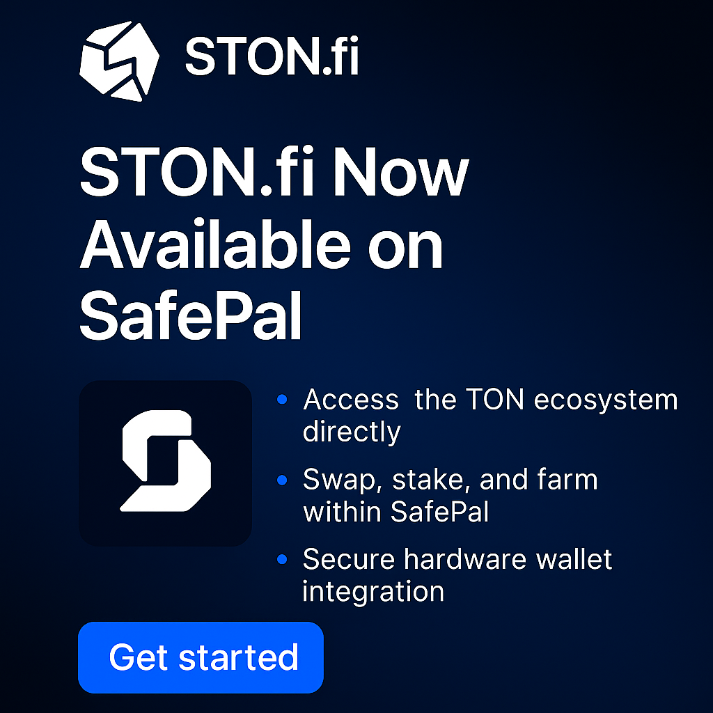 STON.fi x SafePal: TON DeFi Just Got Way More Accessible | by Jane Hustle | Jul, 2025 | Medium