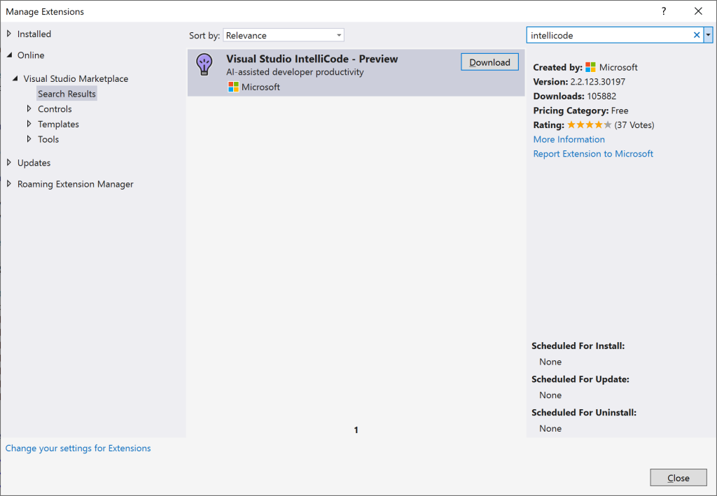 Visual Studio Intellicode (코딩 돕는 인공지능 확장 도구) | by happybono | Medium