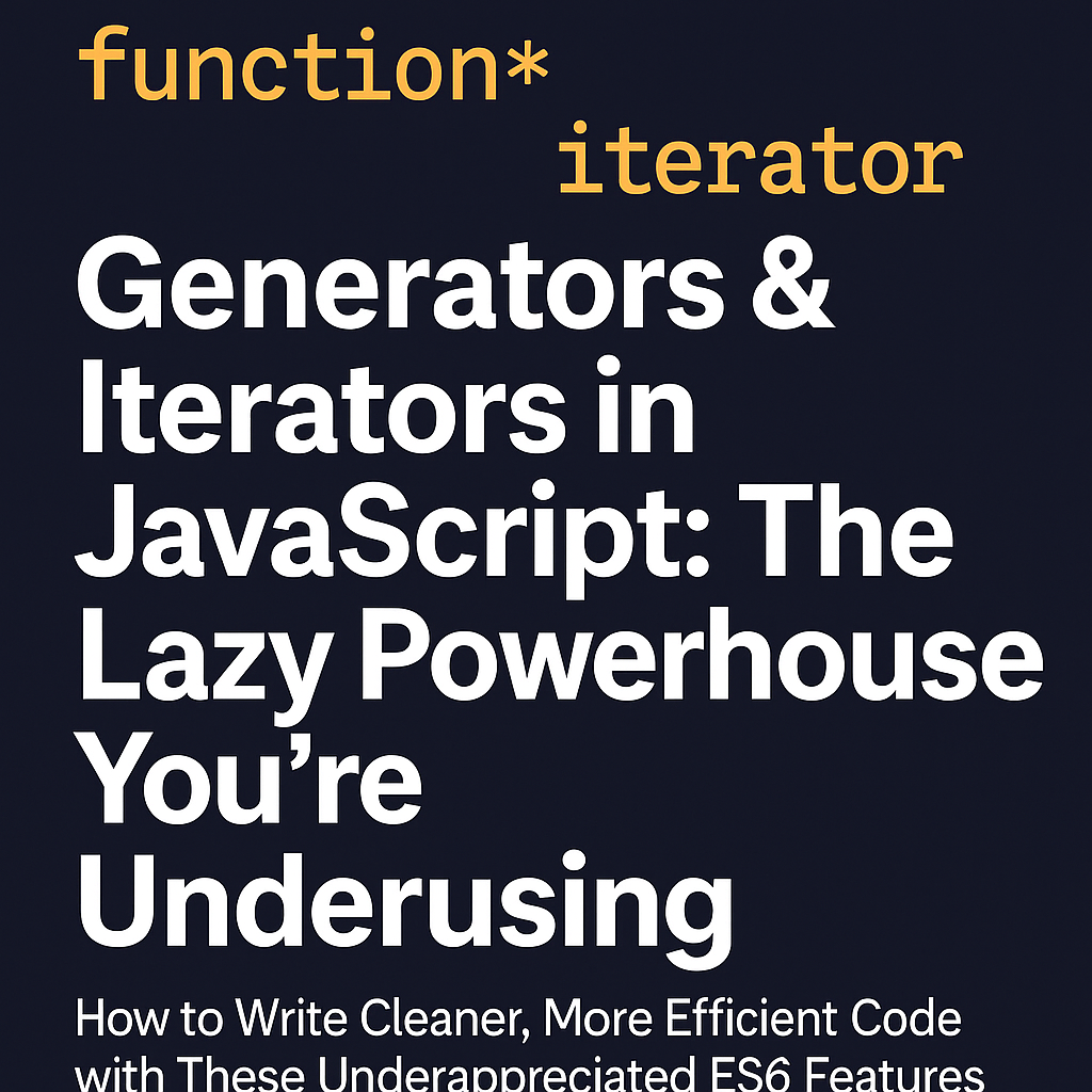 🔥Generators & Iterators in JavaScript: The Lazy Powerhouse You’re Underusing | by Tejasvi Navale ...
