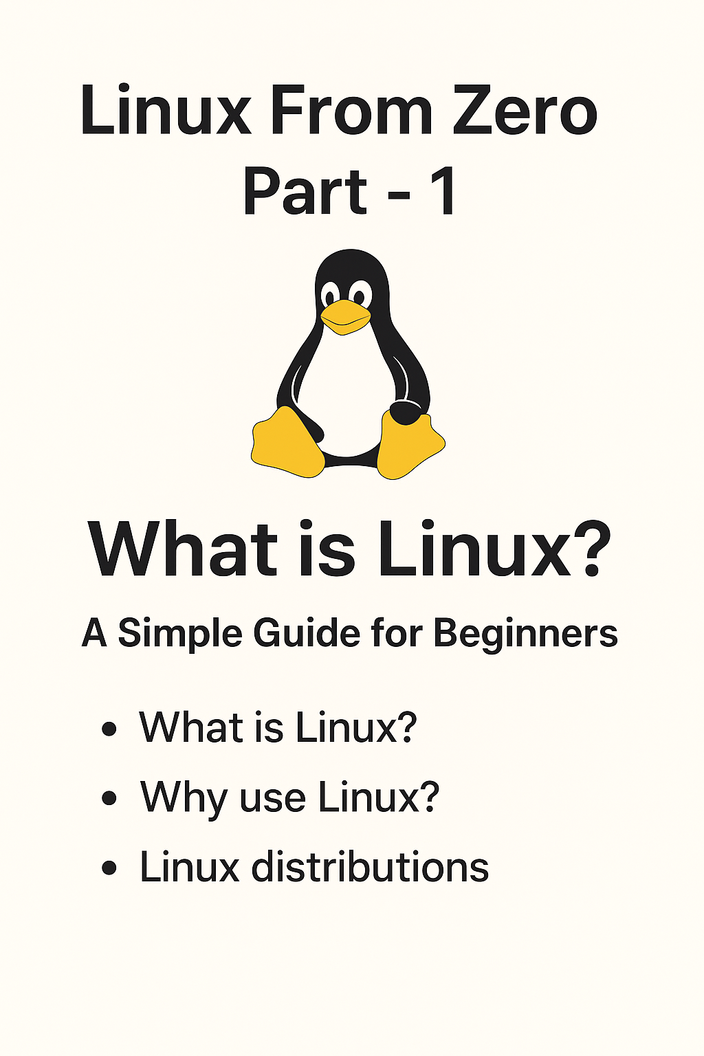 Linux From Zero Part — 1🐧 What is Linux? A Simple Guide for Beginners | by Rahul Soni | Sep ...