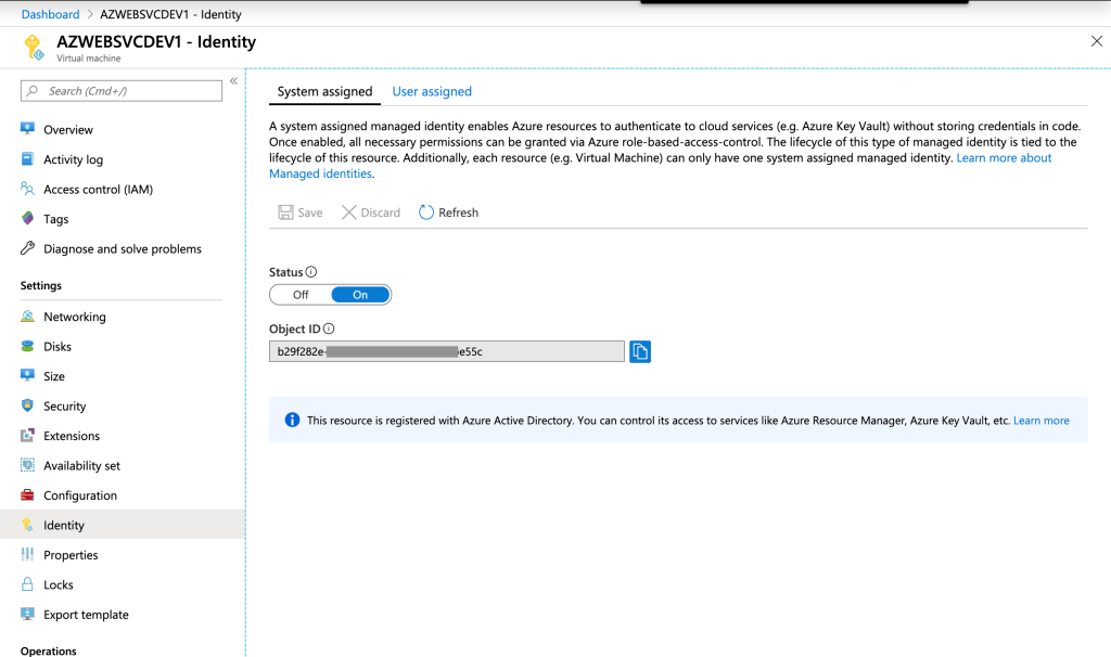 Connect to azure key vault from an ASP.NET core app using azure managed ...