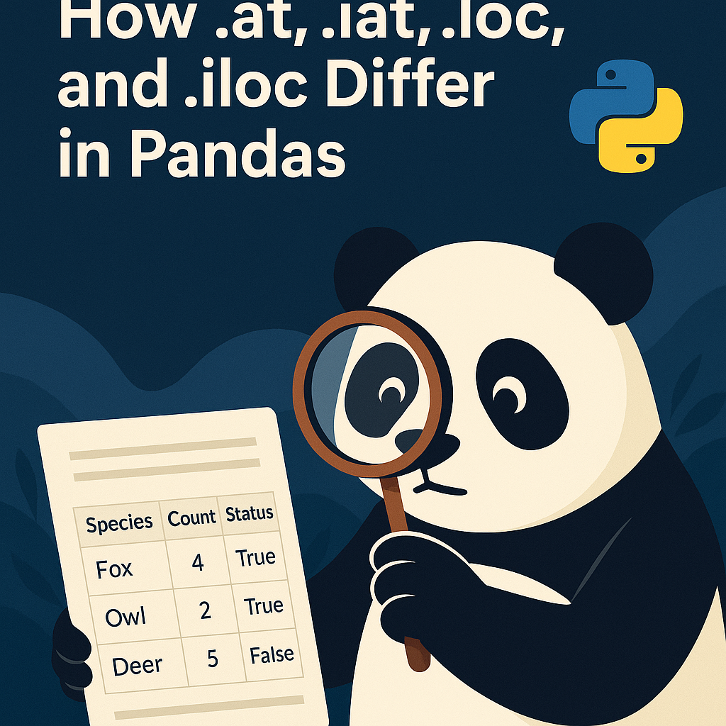 How .at, .iat, .loc, and .iloc Differ in Pandas | by Jaume Boguñá | Python in Plain English
