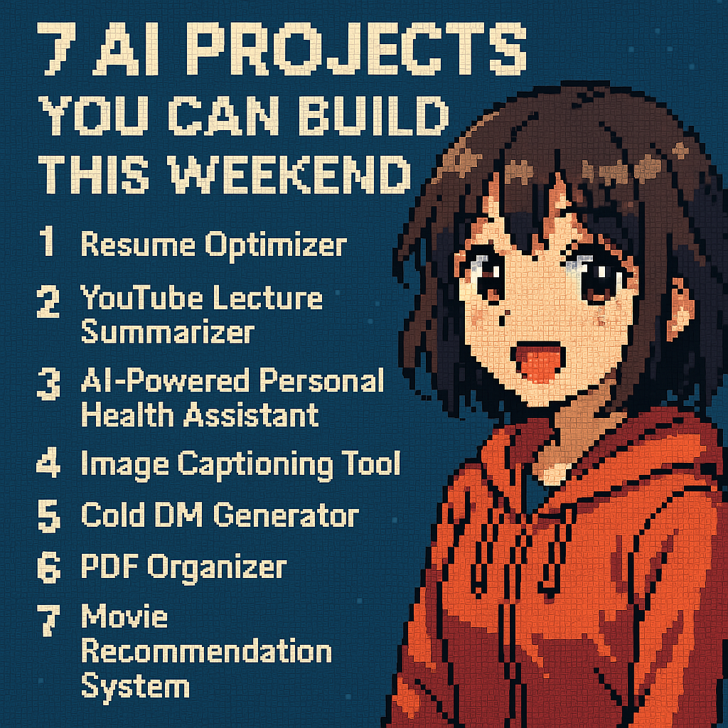 7 AI Projects You Can Build This Weekend | by Souradip Pal | Artificial ...
