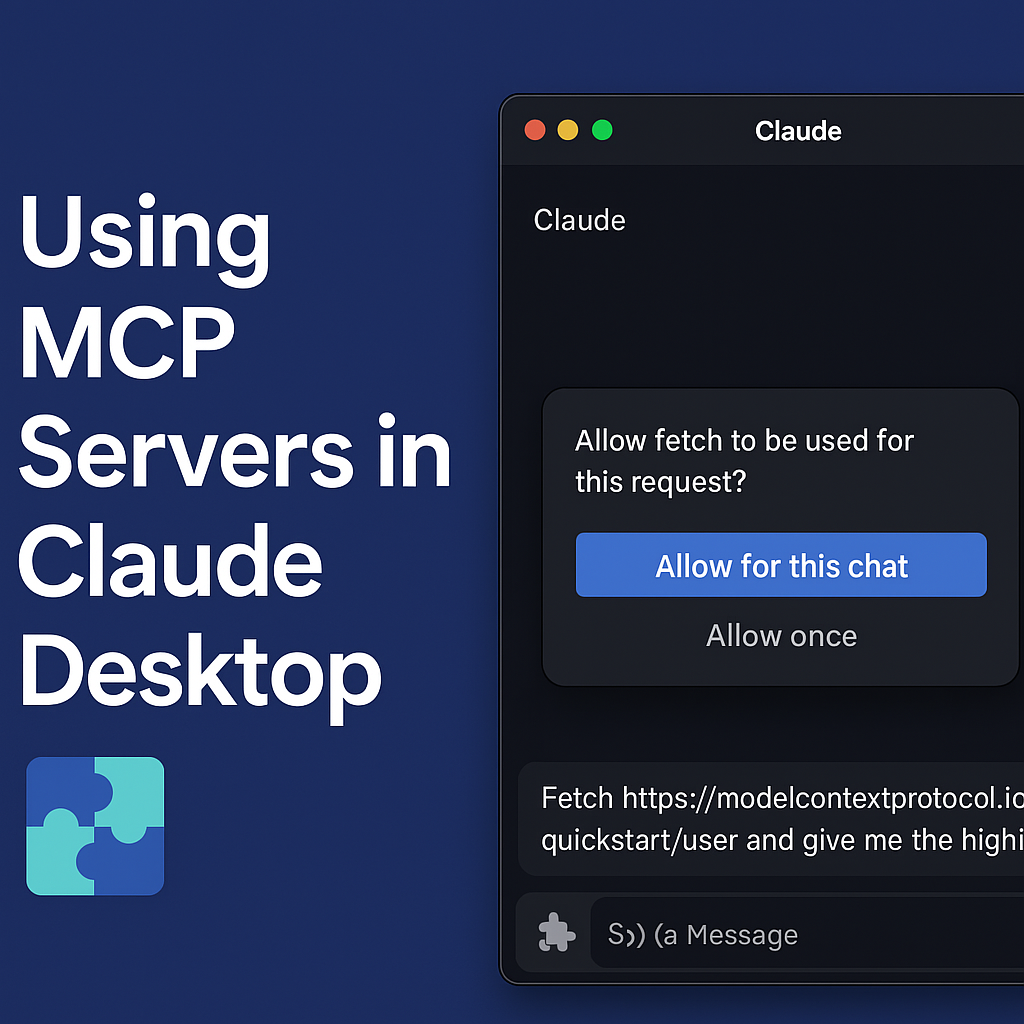 Setting Up MCP Servers in Claude Desktop | by TONI RAMCHANDANI | Data And Beyond | Medium