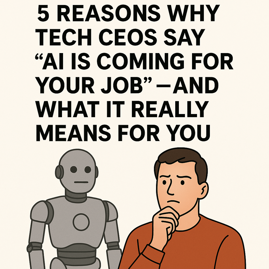 5 Reasons Why Tech CEOs Say ‘AI Is Coming for Your Job’ — And What It ...