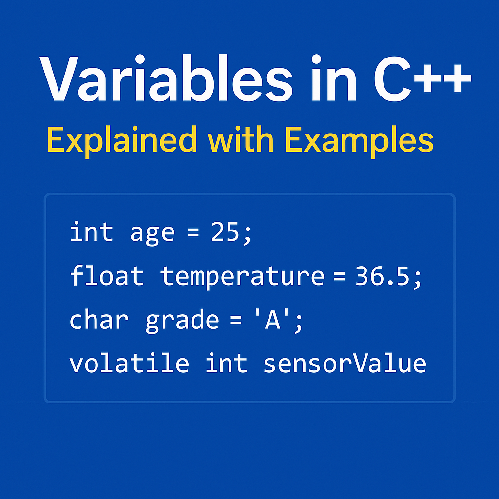 🔥 Variables in C++ Explained with Examples — C++ Tutorial for Beginners | by Aniket_Bakre ...