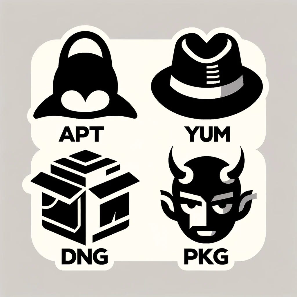 Linux包管理命令汇总:apt、yum、dnf和pkg - Natasha Guzman - Medium