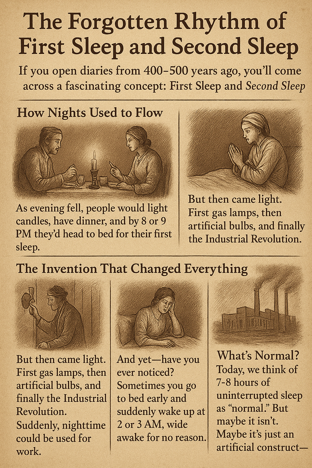 The Forgotten Rhythm of First Sleep and Second Sleep | by Abhijeet ...