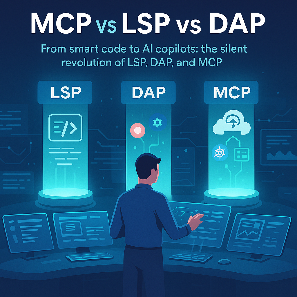 MCP vs LSP vs DAP: The Hidden Protocols Behind Smarter Code, Debugging, and AI for DevOps | by ...