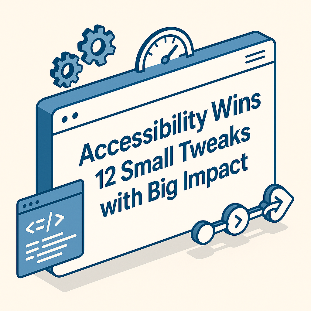 Accessibility Wins: 12 Small Tweaks with Big ImpactAccessibility Wins: 12 Small Tweaks with Big ...